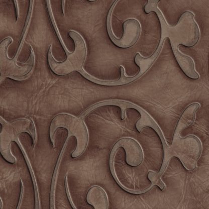 Scroll Praline - Upholstery Leather Hides & Embossed Leather